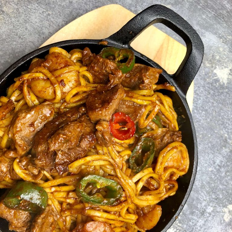 Nate's Spicy Lamb & Prawn Noodles Recipe - Nate's Food